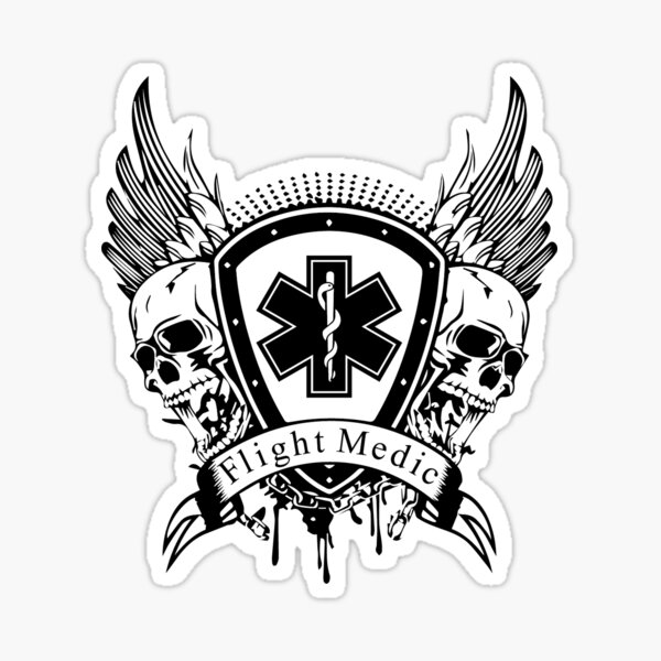 "Flight Medic" Sticker for Sale by startrekred | Redbubble