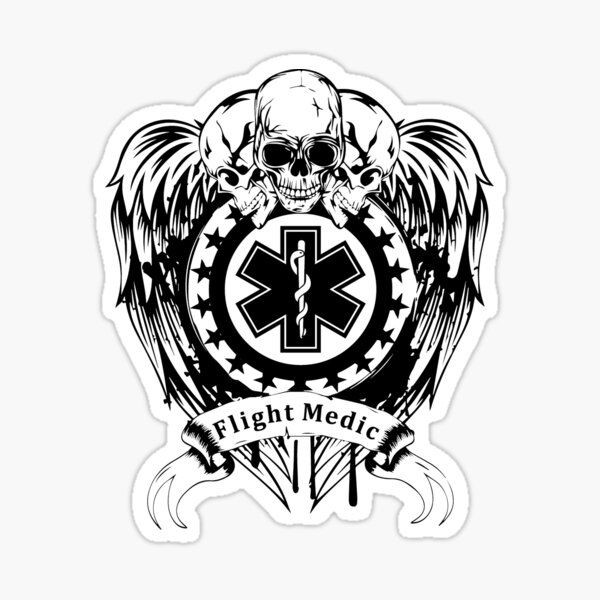 "Flight Medic" Sticker for Sale by startrekred | Redbubble
