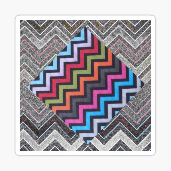 "Zig zag " Sticker for Sale by Magileo | Redbubble