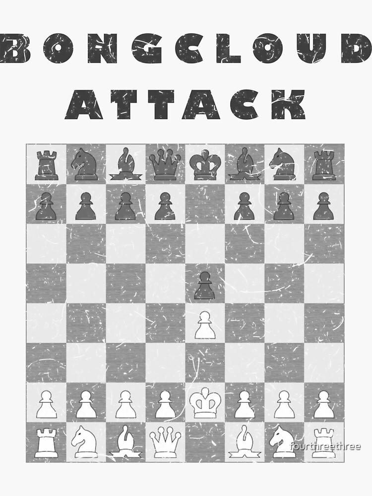 "Chess opening Bongcloud Attack" Sticker for Sale by fourthreethree ...