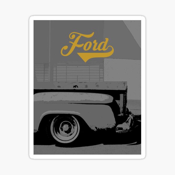 "Classic Ford truck " Sticker by vvboutiq | Redbubble