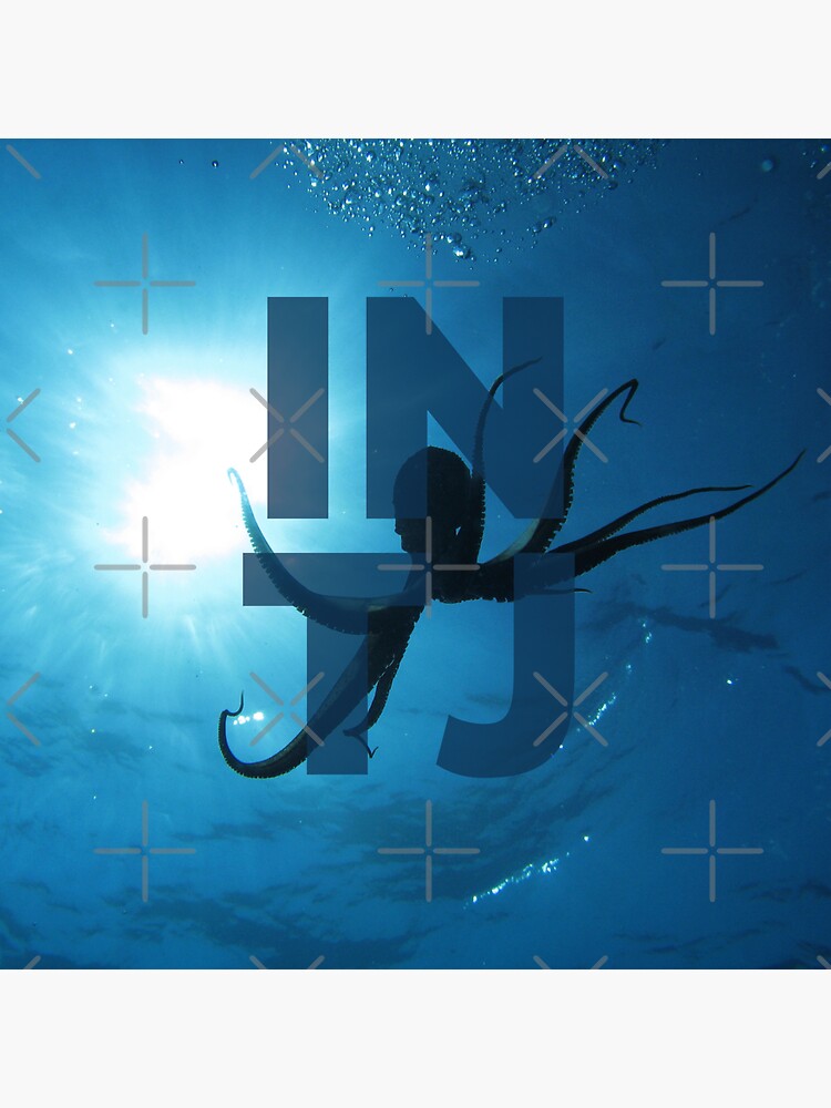 "INTJ MBTI Personality type Octopus" Sticker by sushimornings | Redbubble