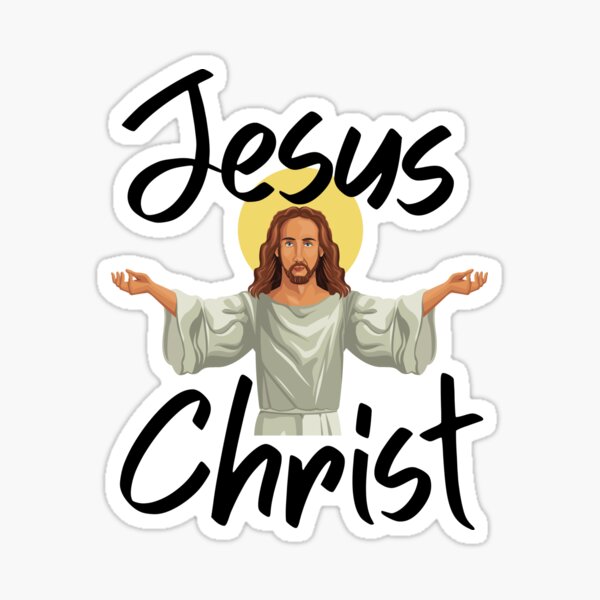 "Jesus Christ The Son Of God (Jesus Christ)" Sticker by OneCherubim ...