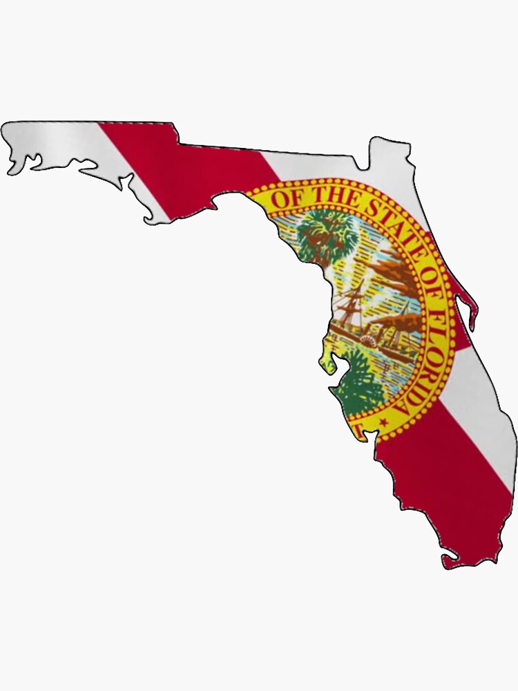 "Florida State Flag" Sticker by sharpevska | Redbubble