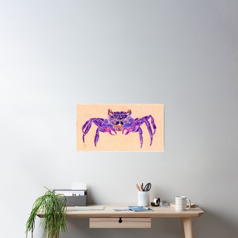 "Vampire Crab — Geosesarma dennerle" Poster for Sale by Sheila-Singhal ...