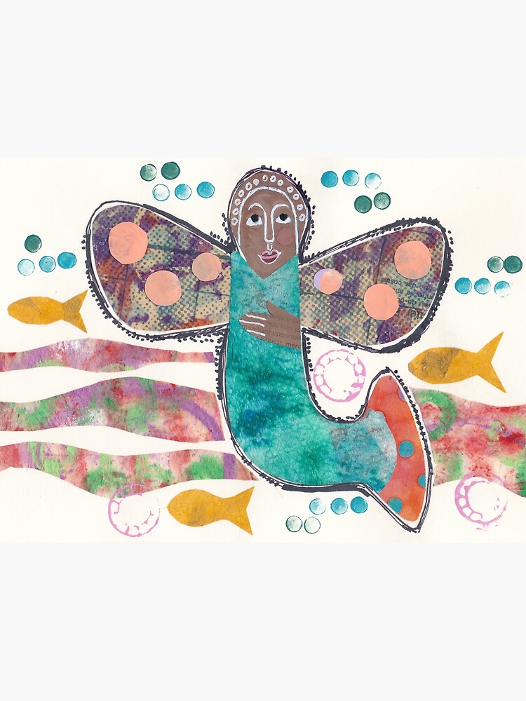 "Pixie mermaid with goldfish " Poster for Sale by nighthawkstudio ...