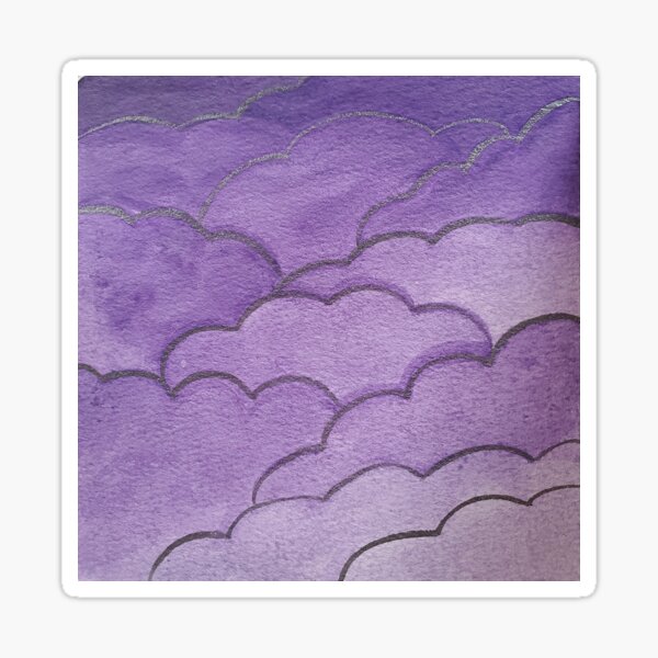 "Purple clouds" Sticker for Sale by ffriend79 | Redbubble