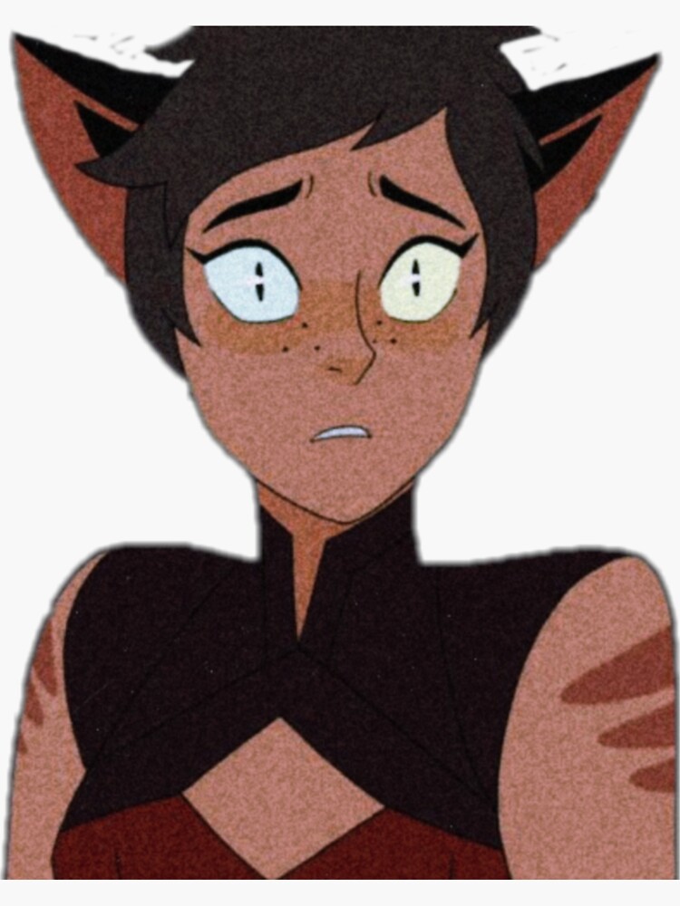 "Scared Catra" Sticker for Sale by blunixon | Redbubble