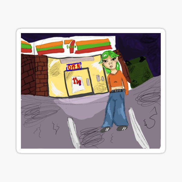 "711 trip" Sticker by ghostfroggy | Redbubble