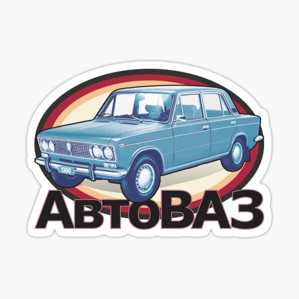 "AvtoVAZ UAZ 2103 (on white)" Sticker for Sale by Groenendijk | Redbubble
