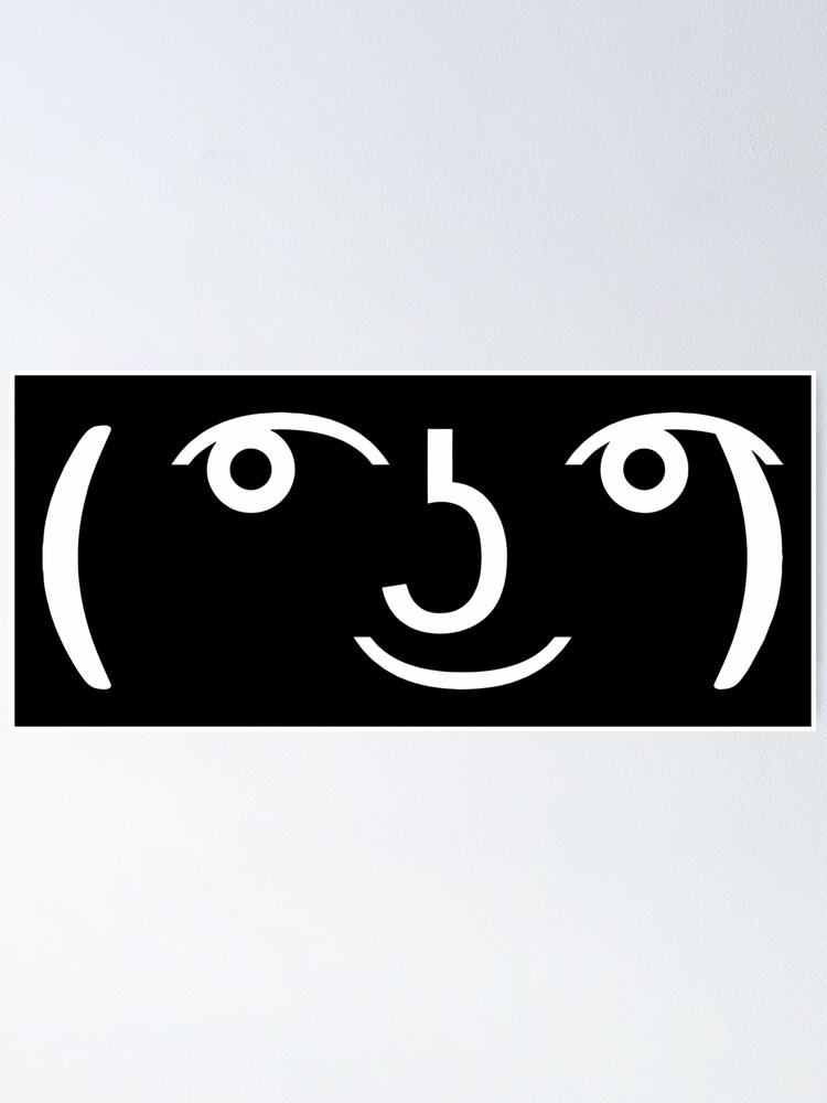 "Le Lenny Face ( ͡° ͜ʖ ͡°)" Poster by Eddyhudson | Redbubble