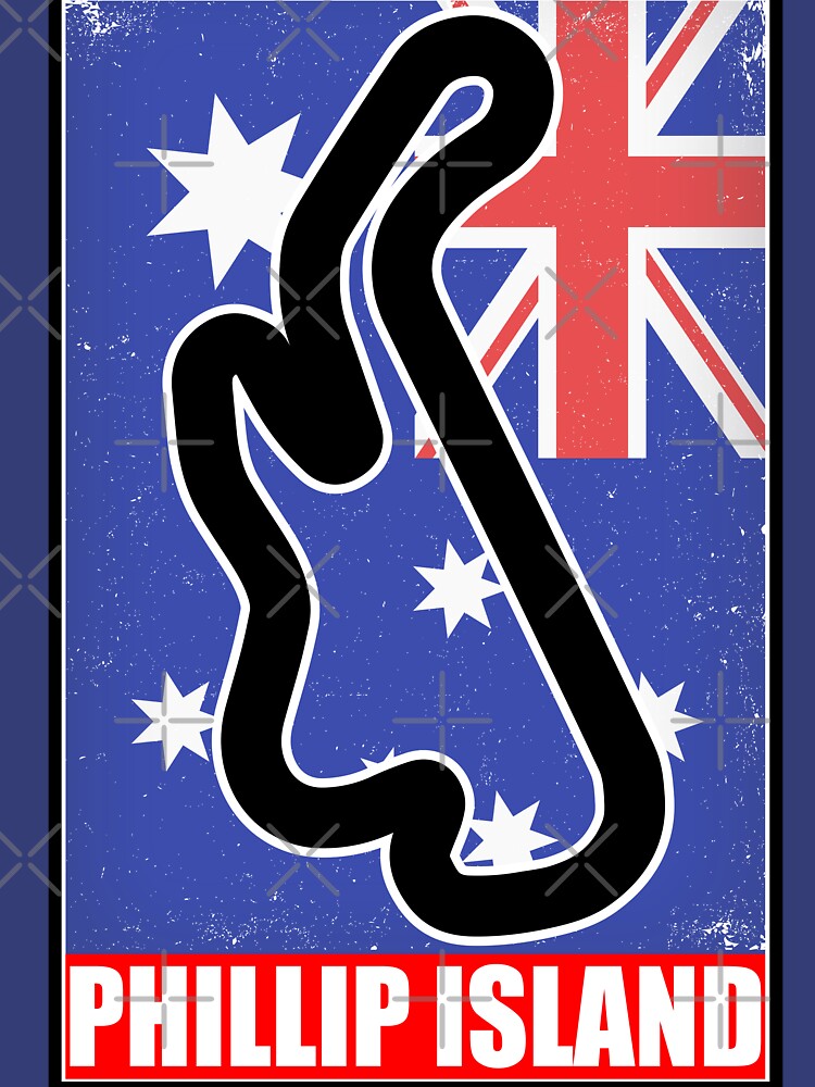 "Phillip Island - Race Track Artwork" T-shirt for Sale by HogarthArts ...