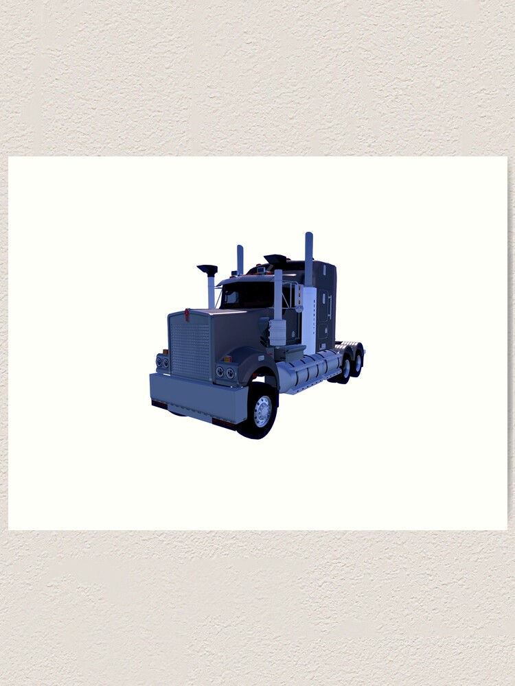 "Kenworth T909" Art Print for Sale by DCC-TRUCK-ART | Redbubble