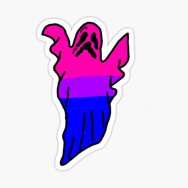 "Bisexual pride ghost " Sticker by Sandmage43 | Redbubble