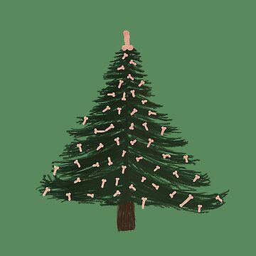 "Christmas Tree with Penis Ornaments (green)" Poster for Sale by ...