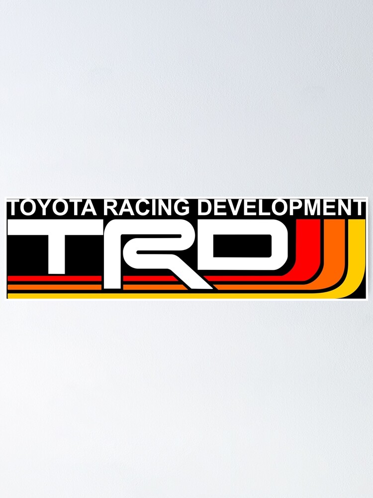 "TOYOTA TRD Retro Heritage Style" Poster for Sale by FlatSixGraphics ...