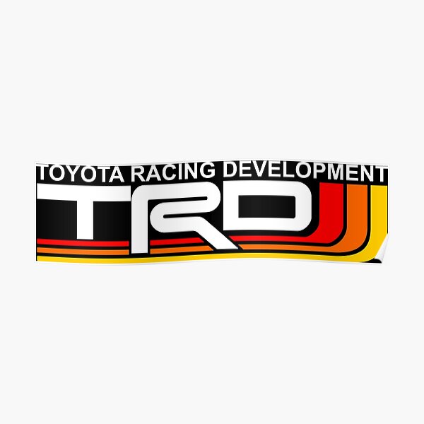 "TOYOTA TRD Retro Heritage Style" Poster by FlatSixGraphics | Redbubble