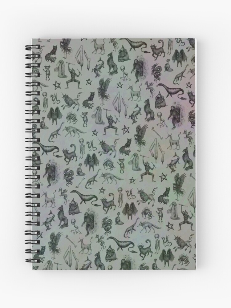 "Cryptid Crew" Spiral Notebook for Sale by Brett Manning | Redbubble