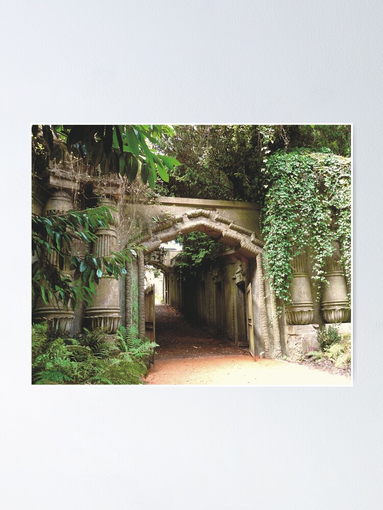 "Highgate Cemetery Egyptian Gateway" Poster for Sale by himmstudios ...