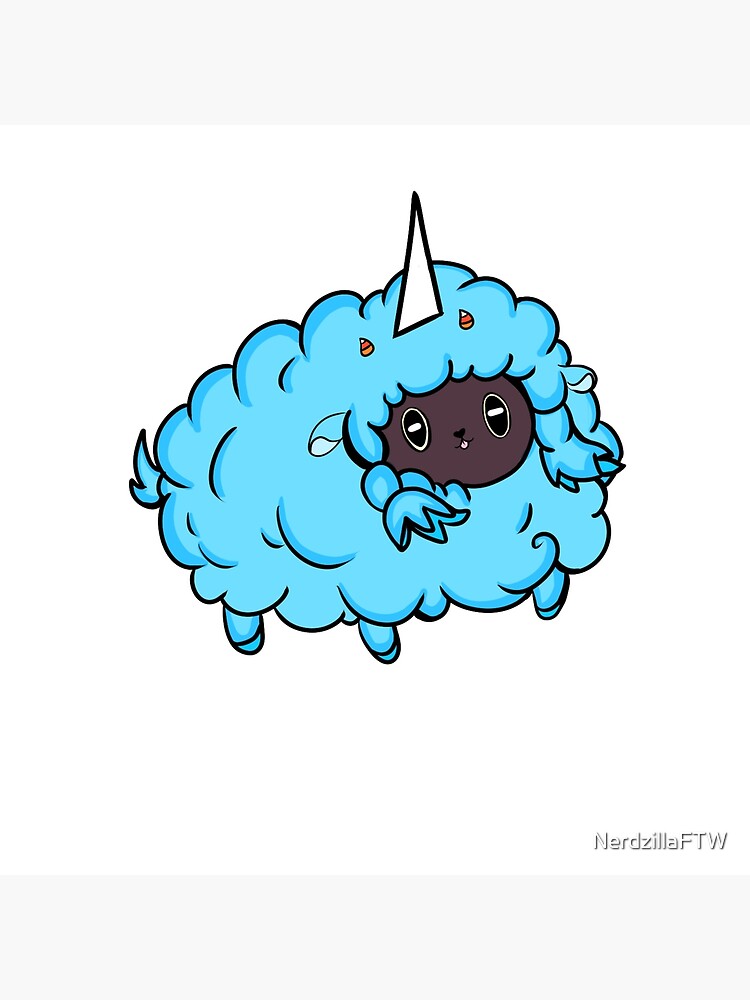 "Cotton Candy Wooloo Blue" Poster by NerdzillaFTW | Redbubble