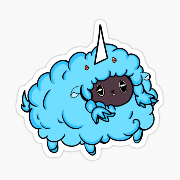 "Cotton Candy Wooloo Blue" Sticker by NerdzillaFTW | Redbubble