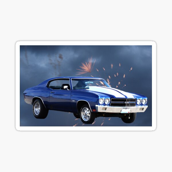 "1972 Chevelle SS - Ultimate Musclecar" Sticker by barnsis | Redbubble