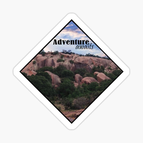 "The great Enchanted Rock in Texas" Sticker for Sale by YvetteRodriguez ...