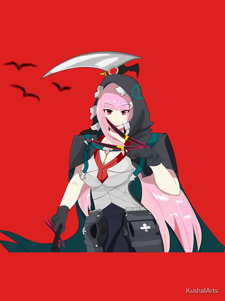 "Mori Calliope(Hololive) as Raven(Guilty Gear)" T-shirt for Sale by ...