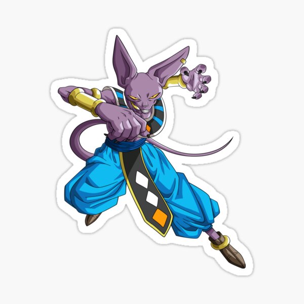 "Beerus" Sticker for Sale by scream1212 | Redbubble
