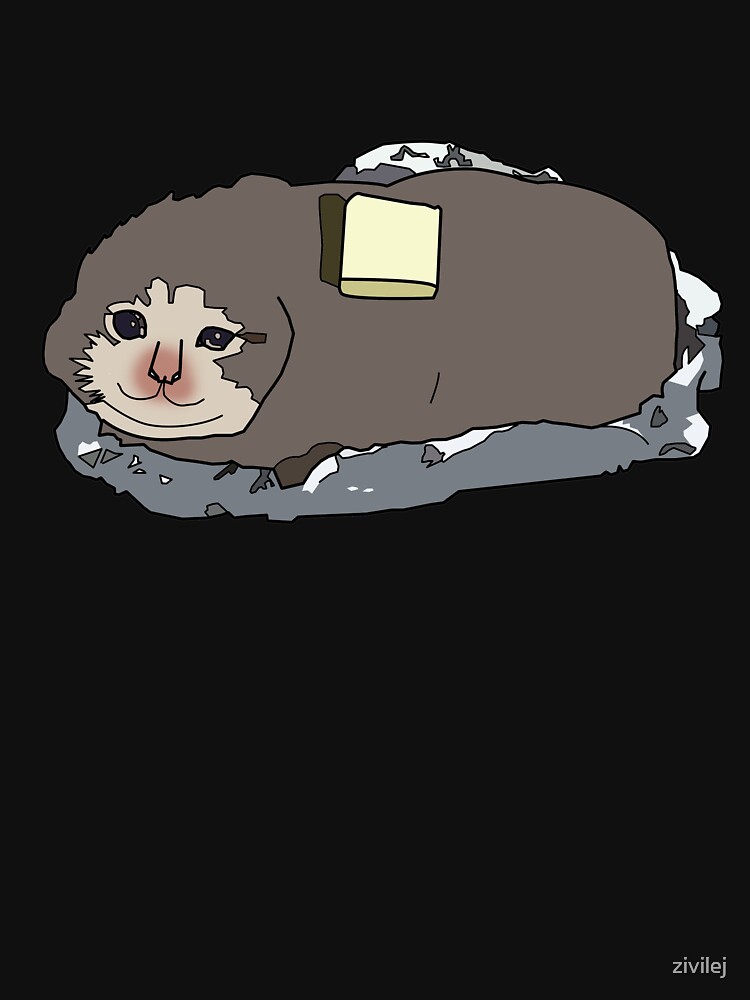 "Butter cat meme illustration" T-shirt for Sale by zivilej | Redbubble ...