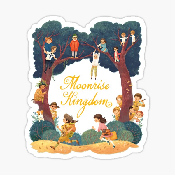"Moonrise Kingdom Fan Art" Sticker for Sale by DocGrasshopper | Redbubble