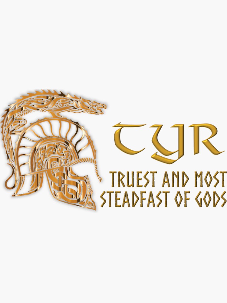 "The Norse God Tyr" Sticker for Sale by Prints4Pagans | Redbubble