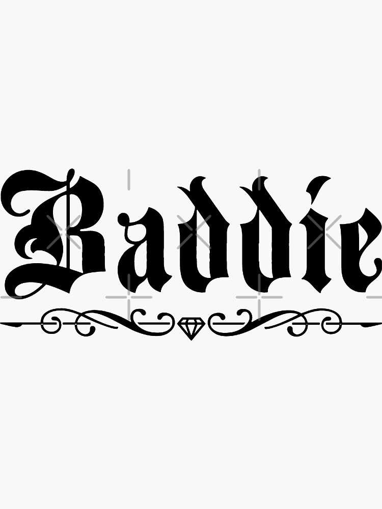"Baddie" Sticker for Sale by NomiBee | Redbubble
