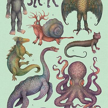 "Cryptids of Europe, Cryptozoology species" Photographic Print for Sale by vladimirsart | Redbubble