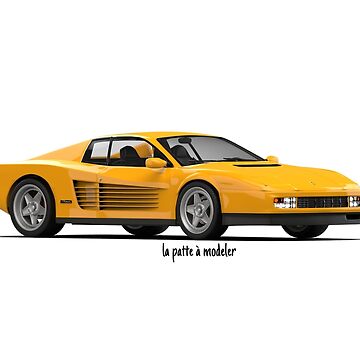 "Ferrari Testarossa" Classic T-Shirt by LA PATTE A MODELER | Redbubble