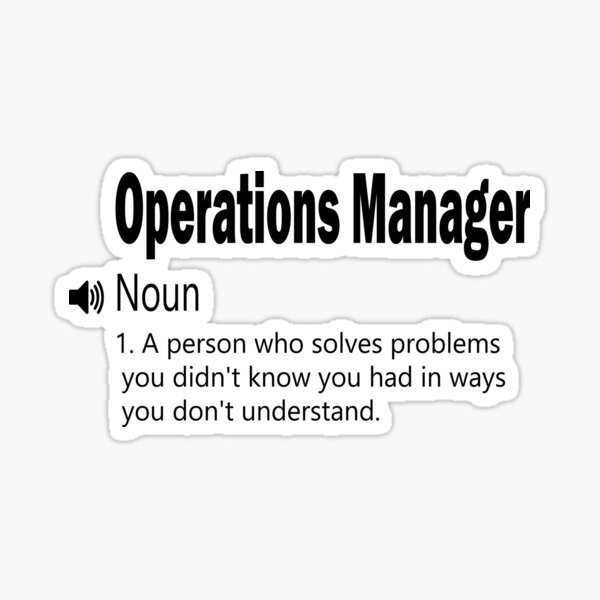 "Operations Manager definition - Funny jobs Gift for engineers ...