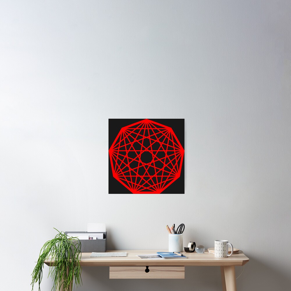 "Nonagon Infinity Vector Graphics" Poster for Sale by TheAsianOne ...