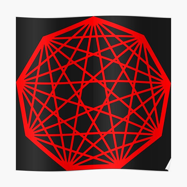 "Nonagon Infinity Vector Graphics" Poster for Sale by TheAsianOne ...