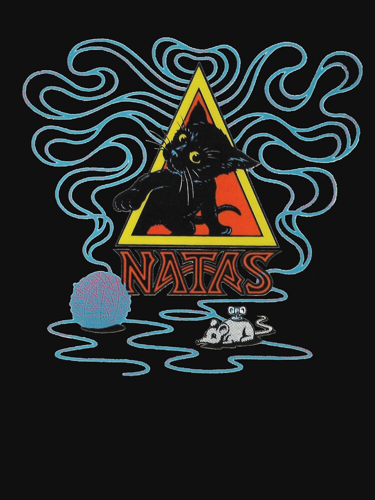 "Natas kitty, skateboard t shirt design." Active T-Shirt for Sale by ...