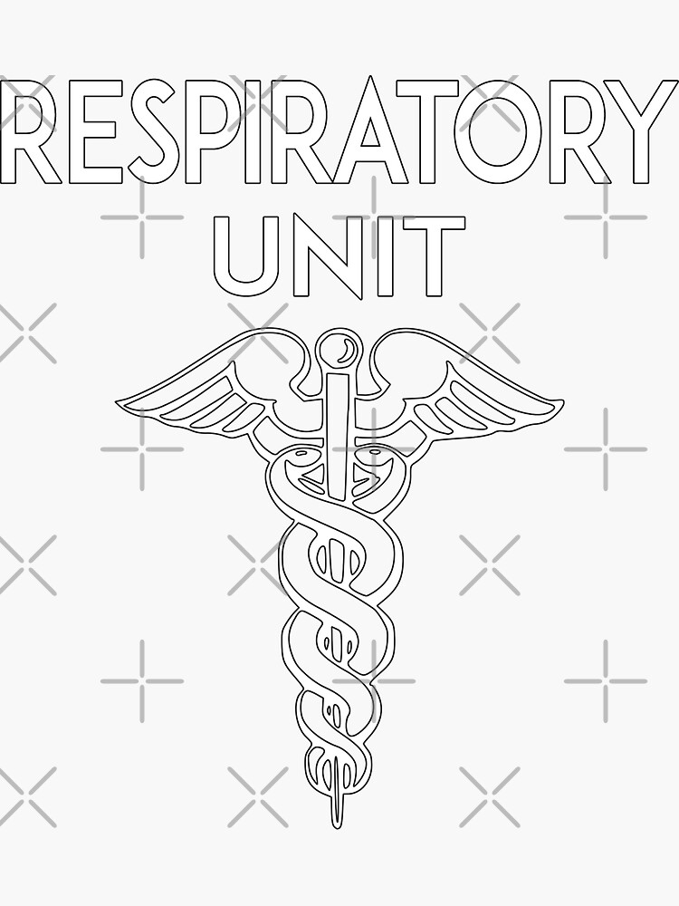 "Respiratory team unit, hospital ward, healthcare staff" Sticker for ...