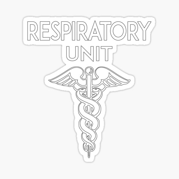 "Respiratory team unit, hospital ward, healthcare staff" Sticker for ...