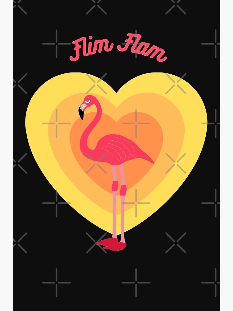 "Pink Flamingo, retro, Flim Flam" Poster by NomadMessenger | Redbubble