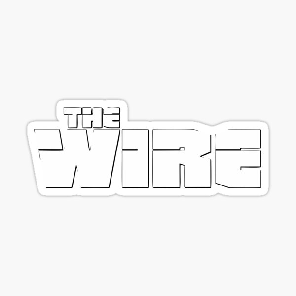 "BEST SELLER - The Wire Logo Merchandise" Sticker for Sale by myrtlegaz ...