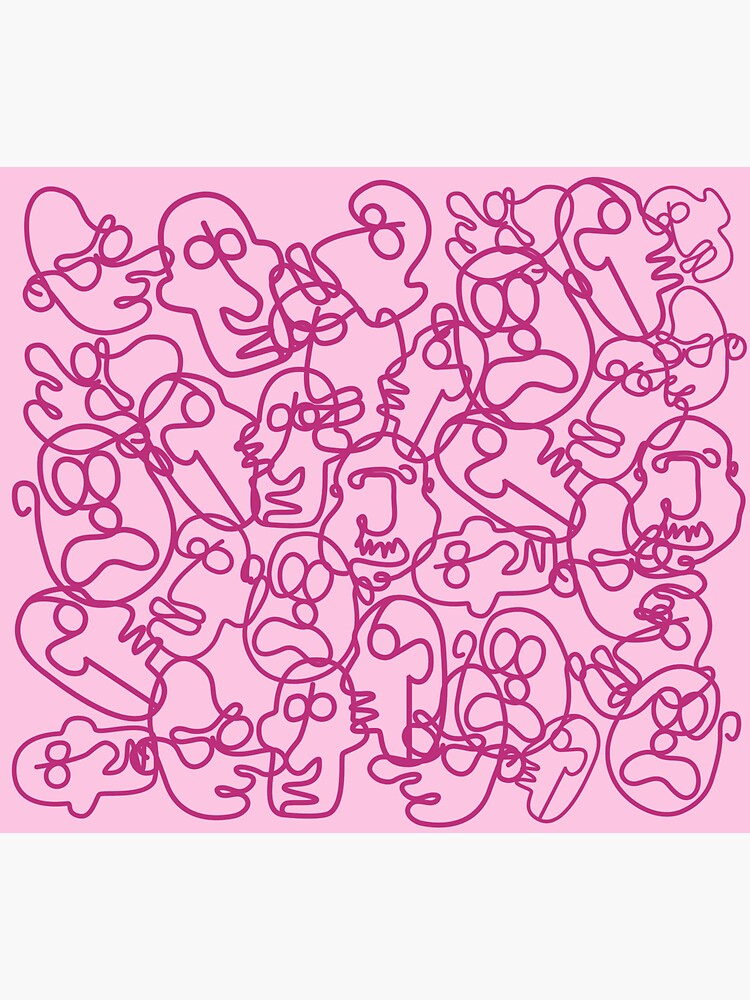 "Squiggly Face" Sticker by HoratianOde | Redbubble