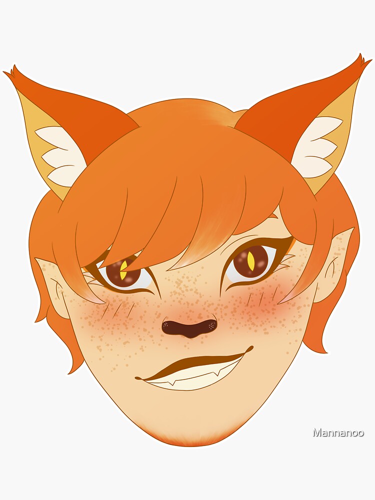 "Fundy Face" Sticker for Sale by Mannanoo | Redbubble