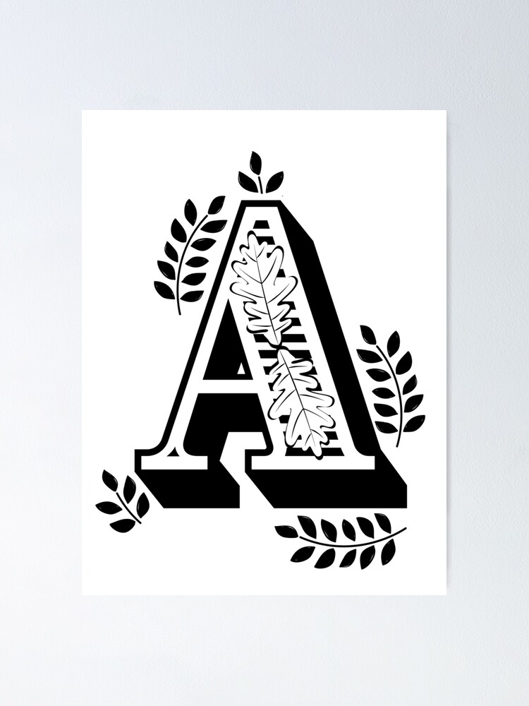 "Letter A | Lettering | Letters | Alphabet" Poster for Sale by ...