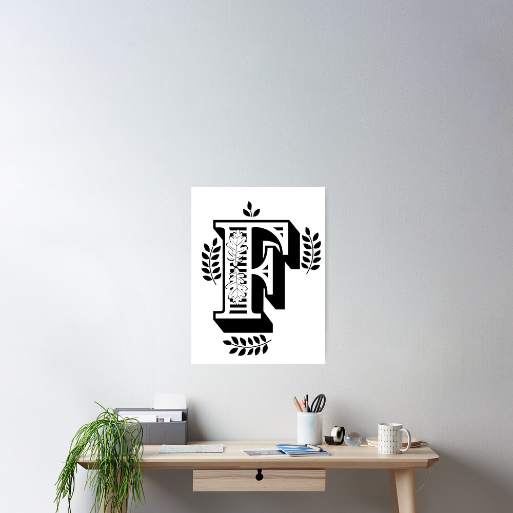 Póster «Letra F | Rotulación | Cartas | Alfabeto» de itsokaybyme ...