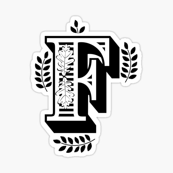 "Letter F | Lettering | Letters | Alphabet" Sticker for Sale by ...