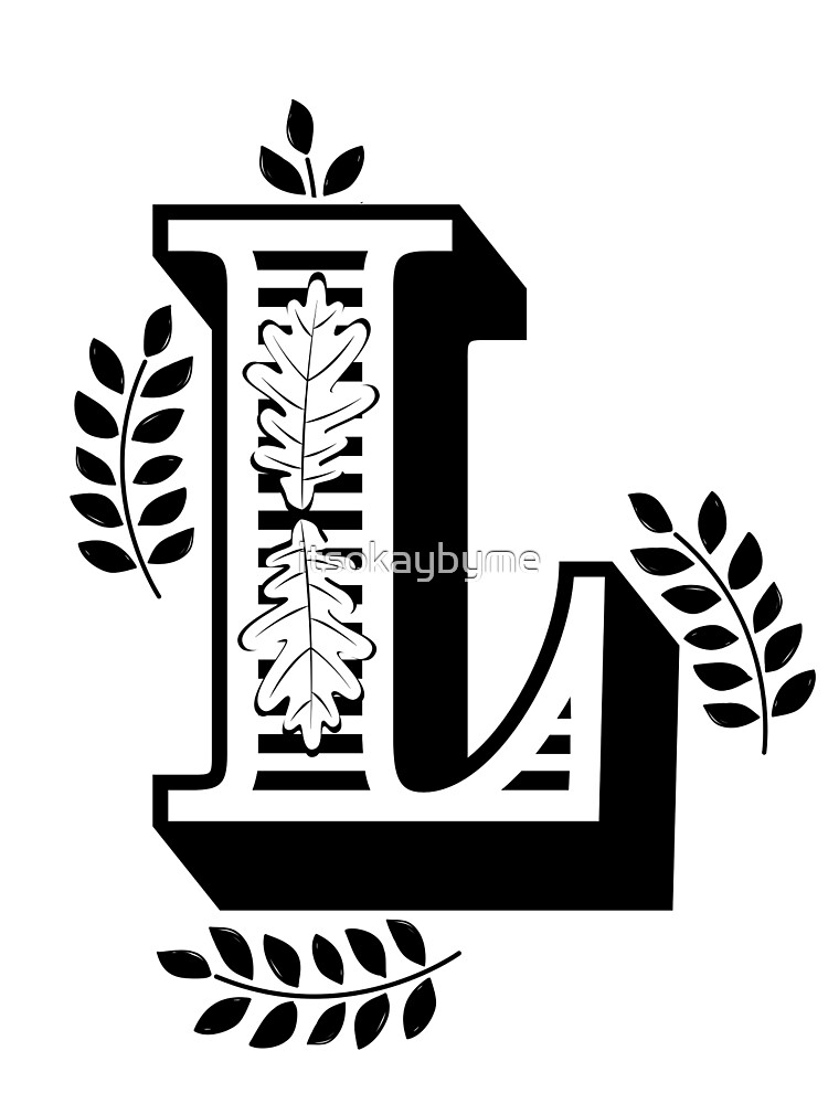 Póster for Sale con la obra «Letra L | Rotulación | Cartas | Alfabeto ...