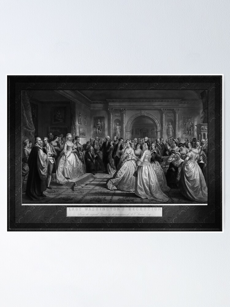 "Lady Washington's Reception Engraving by Alexander Hay Ritchie ...